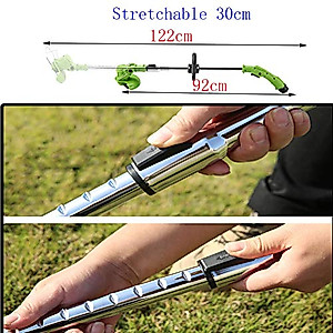 Double east Electric String Trimmers & Edger,Powerful Brush Cutter,Lightweight Lawn Mower,Adjustable Length and Angle,450W,12V,3.0ah,Garden,Lawn and Yard Tool