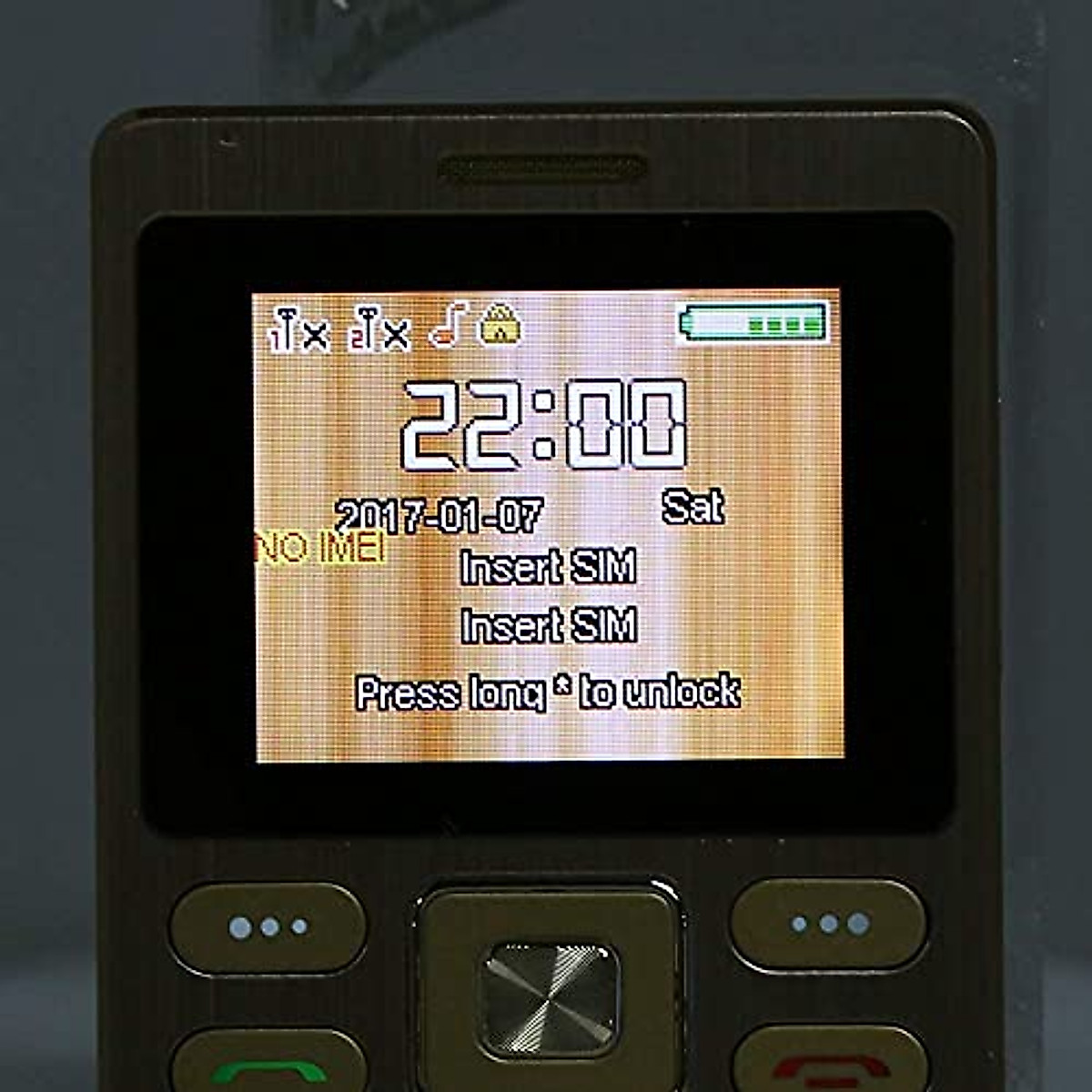 1.77 HD Color Screen Phone, Mini Card Mobile Phone, Ultrathin Cell Phone with 3.5mm Headset Port, Bluetooth Dialer Dual SIM, Intelligent Antiloss Fuction(Silver)