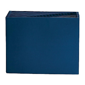 Smead Colored Expanding File, Alphabetic (A-Z), 21 Pockets, Letter Size, Navy Blue (70720)