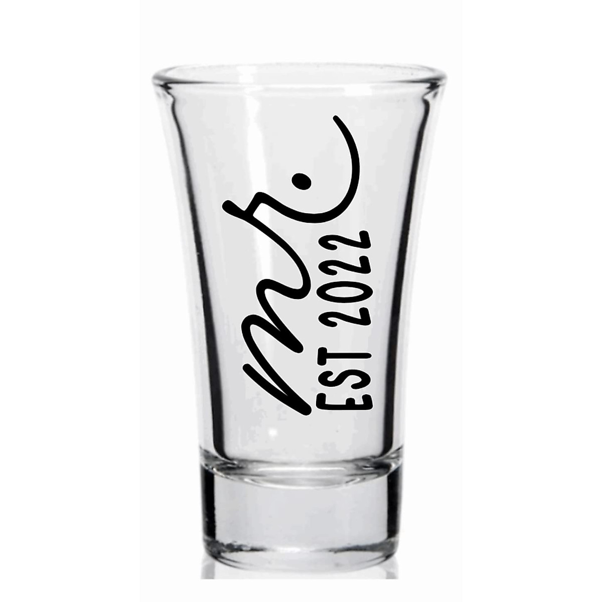 Mr. and Mrs. Est 2022 Shot Glasses Bride and Groom Shot Glasses Wedding Shot Glasses 2oz Shot Glasses Set of Two Mr. and Mrs. Engagement Present Wedding Shot Glasses | Bridal Shower Gift | Jemley