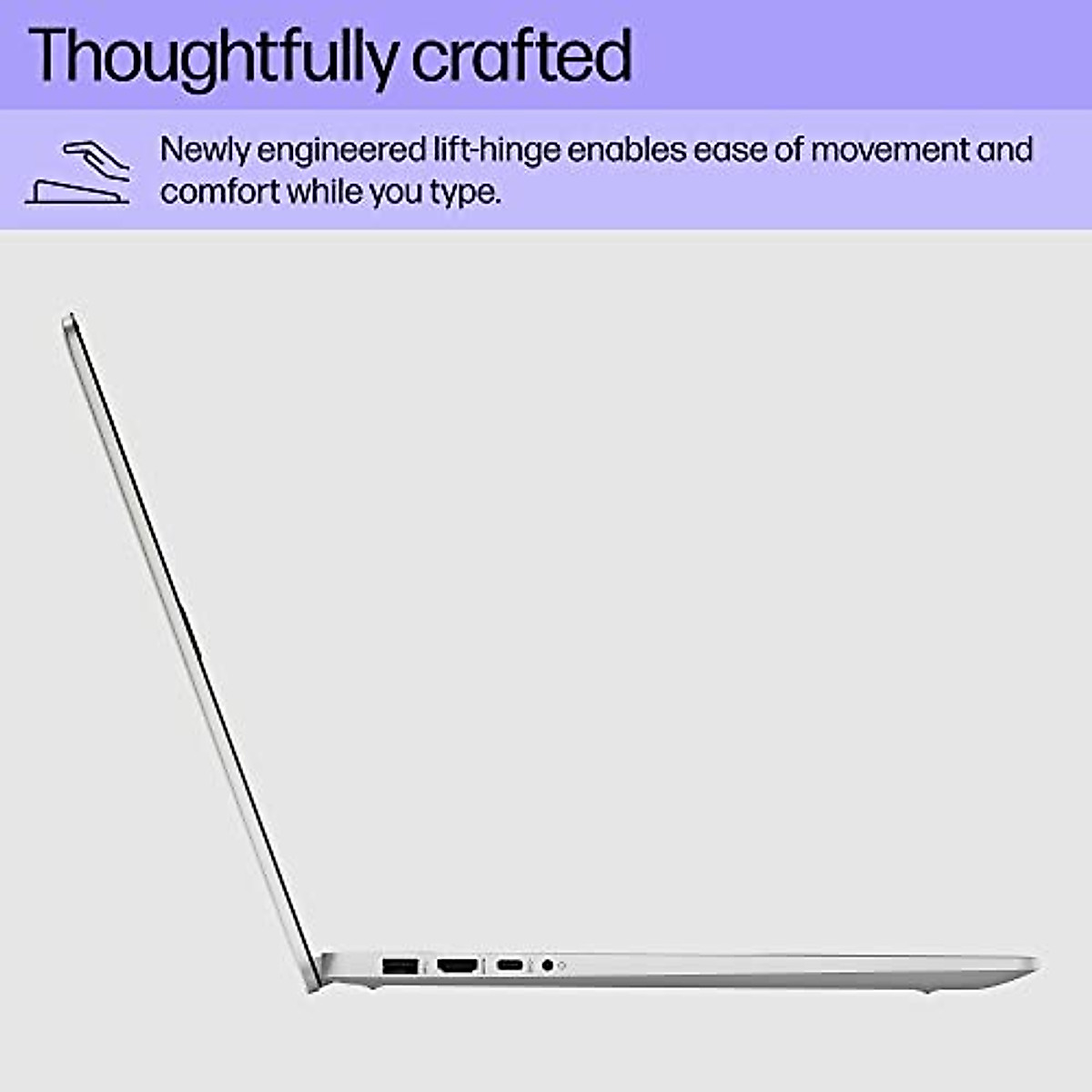 HP 17 inch Laptop, HD+ Display, 12th Generation Intel Core i5-1235U, 8 GB RAM, 512 GB SSD, Intel Iris Xe Graphics, Windows 11 Home, 17-cn2099nr (2023)