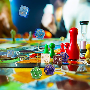 THE TWIDDLERS DND Dice Set - 20x7 (140 pcs) Double-Colors Polyhedral Dice Set for Dungeons and Dragons D&D RPG MTG Role Playing Table Games/Board Games - D4 D6 D8 D10 D12 D20 dice, Pouch Bag Included