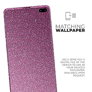 DesignSkinz Sparkling Pink Ultra Metallic Glitter Protective Vinyl Decal Wrap Skin Cover Compatible with The Samsung Galaxy S20 (Screen Trim & Back Glass Skin)