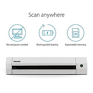 Doxie Go SE - The Intuitive Portable Document Scanner with Rechargeable Battery and Easy Software for Home, Office, or Work from Home