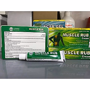 Analgesic Muscle Rub Cream Generic for Bengay Greaseless 1.25 oz. 3 PACK by Dr. Sheffield's