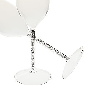 Juvale Set of 2 Mr and Mrs Champagne Glasses, His and Hers Wedding Day Toasting Flutes for Bride and Groom Newlyweds, Engagement, Wedding and Bridal Shower Gifts (8oz)