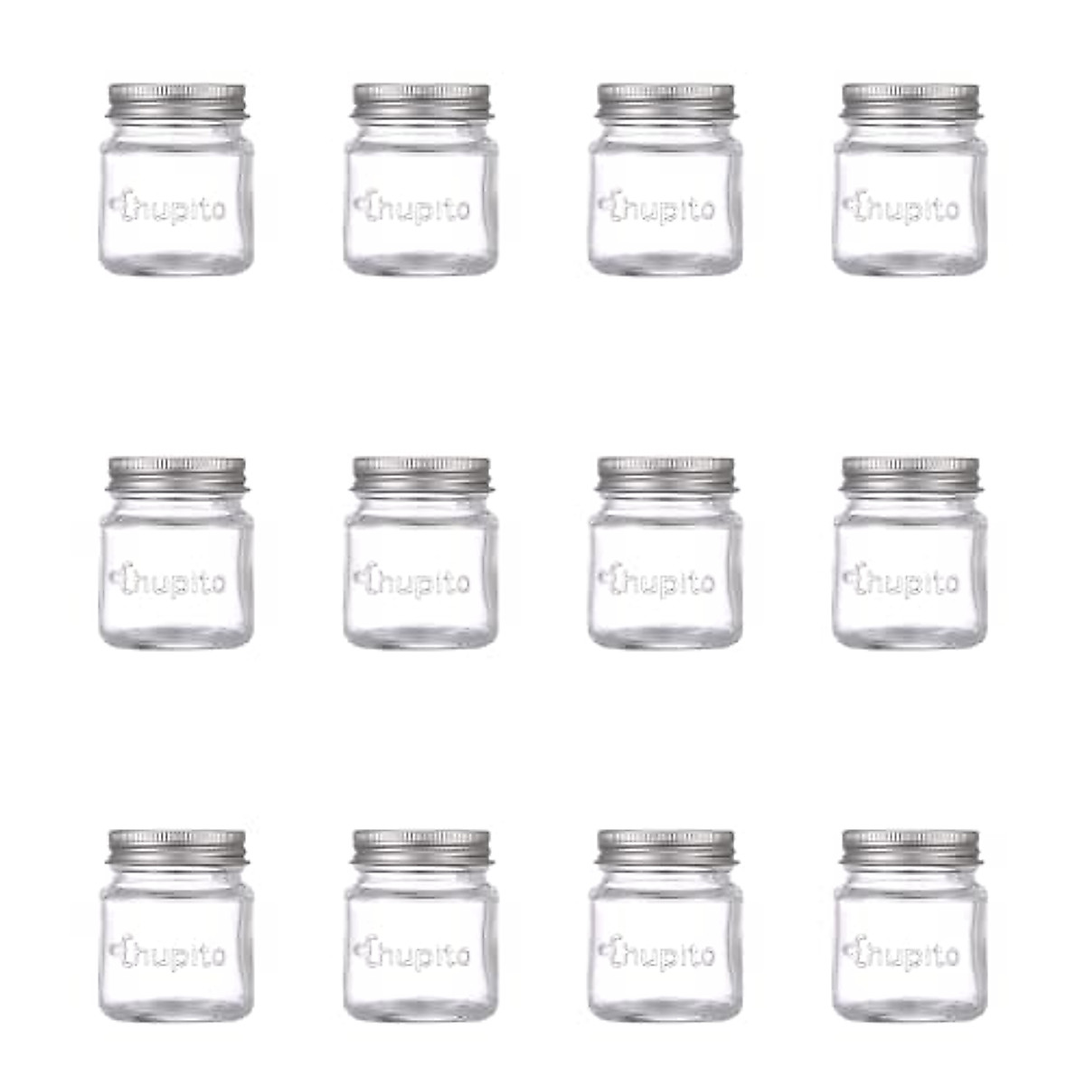 Smith's Mason Jars Mini Mason Jars set of 6 Chupito Shot Glasses with Lids - 2oz Per Shot Glass - For Parties, Arts and Crafts Storage, Drinks, Wedding Favors
