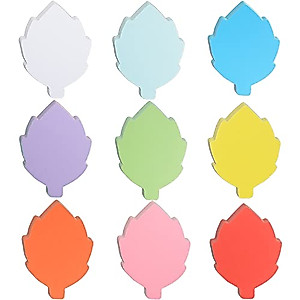 72 Pcs Leaf Cutouts Paper Leaves Assorted Color Leaf Cut Outs Leaves Paper Shape for DIY Craft Classroom Bulletin Boards Decoration, 4.3x 5.9 Inches