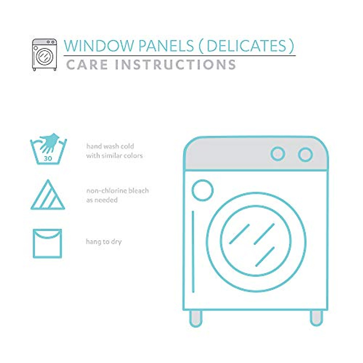 Lush Decor, Light Linen Lace Window Curtain Panel Pair, 84" x 38", 84 in x 38