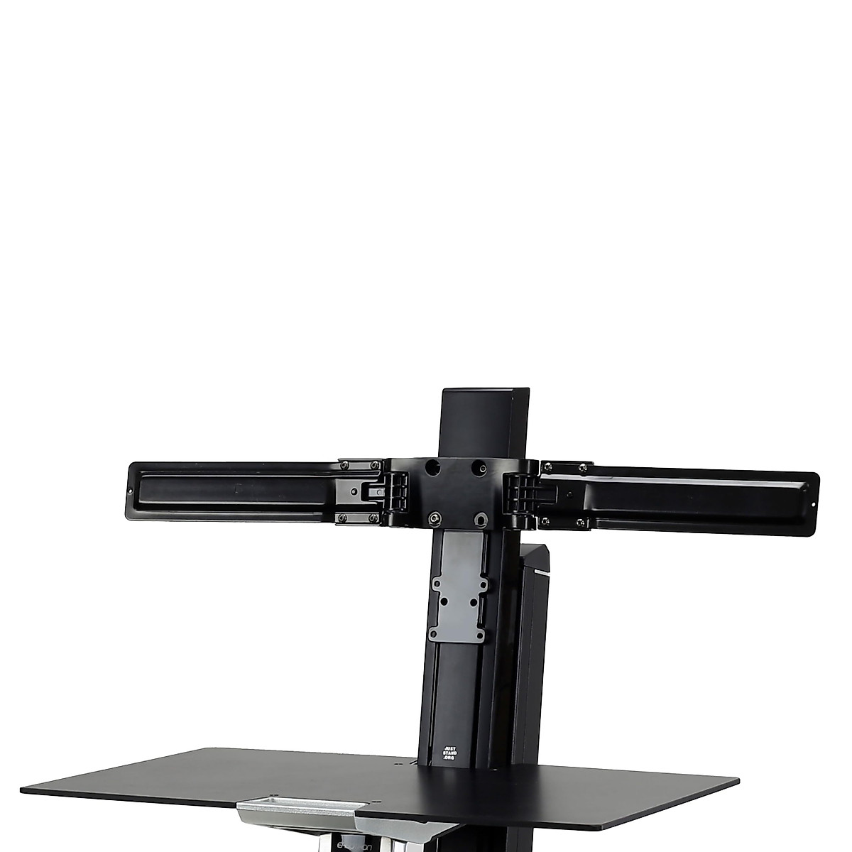 Ergotron – Dual Monitor Double Hinged Bow – Add-on for WorkFit Monitor Kits