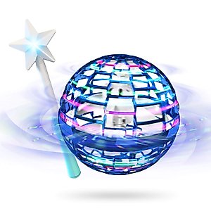 ATHLERIA Pro Hover Ball with Wand for Kids Boys Girls Gifts Ideas - Hand Controlled Mini Drones Helicopter with RGB Lights Interactive Toys Indoor Outdoor,Flying Ball Toys for Boys 678910+