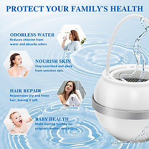 Bath Ball Filter-Bathtub Water Filter Remove Chlorine Improve Water Quality to Softer, Smoother Skin, Shower,BPA Free-2,500 Gallons of Filtration