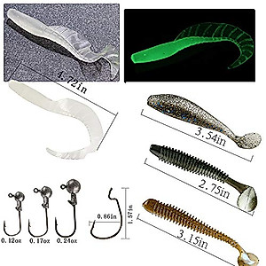 5 Arms Alabama Umbrella Rig Fishing Ultralight Tripod Bass Lures Bait Kit Junior Ultralight Willow Blade Multi-Lure Rig (12 blade kit (48pcs))