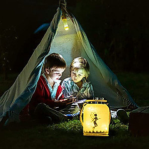 VOOKRY Solar Fairy Lantern Outdoor Fairy Decor White Frosted Glass Hanging Jar Solar Garden Lights Fairy Decorations 20 LEDs Warm White Waterproof for Yard, Path, Christmas, Party, Birthday, Gifts