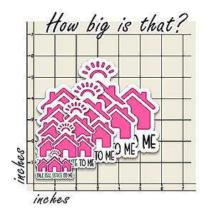 Miraki Talk Real Estate to Me Sticker, Real Estate Jewelry Sticker, Cute Girl Sticker, Water Assitant Die-Cut Vinyl Stickers Decals for Laptop Phone Kindle Journal Water Bottles, Sticker for Women