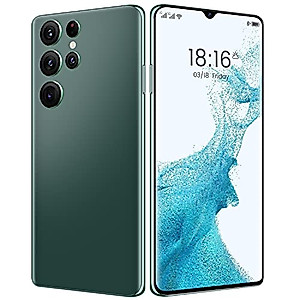 QIMHAI Smartphone Unlocked Cell Phones S22 Ultra 6.7in HD Screen The Black Phone 2GB/16GB Android 10 Straight Talk Phone 6800mAh 128GB Extension Dual Sim Boost Mobile Phones Telefonos (Green)