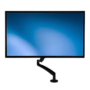 StarTech.com Desk Clamp Monitor Mount - Adjustable - Supports Monitors 12” to 34" (15.4lb/7kg) - Full Motion Slim VESA Mount Monitor Arm - Desk & Grommet Clamp -Black, TAA (ARMSLIM)