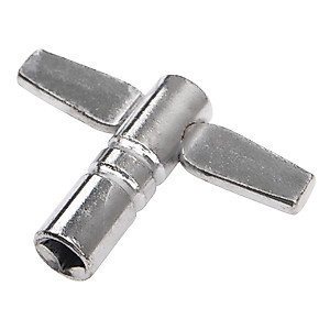 6Pcs Yootones Drum Keys & Continuous Motion speed key Compatible with Drum Tuning Key Percussion Hardware Tool(Silver)