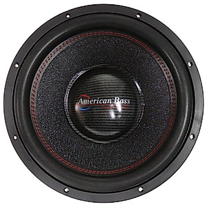 American Bass HAWK 15 Inch Dual 4 Ohm Voice Coil 3000 Watt Subwoofer Speaker with 80 Ounce Magnet and Kevlar Fiber Non-Pressed Paper Cone, Red