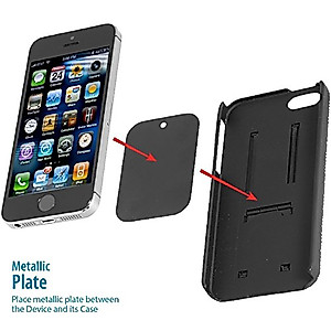 WixGear Magnetic Phone Mount, Universal Stick On Dashboard Magnetic Car Mount Holder, for Cell Phones with Fast Swift-snap Technology