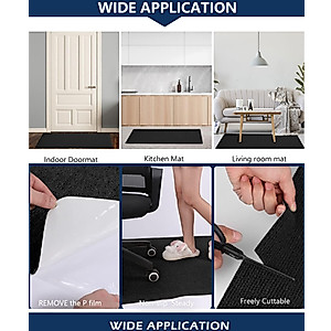 Office Chair Mat, aidoupetPrivateorder Opaque Office Desk Chair Mat for Hardwood Floors Chair Mat Floor Protector Desk Mat Multi-Purpose for Home 0.16" Thick 55"x35" Freely Cuttable (Black)