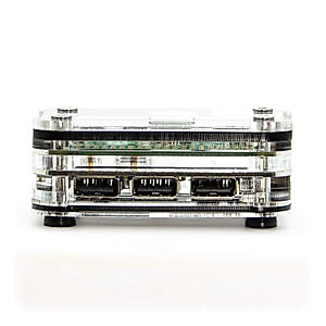 C4Labs Zebra Zero4U Case – for Raspberry Pi Zero/Zero W & Zero4u USB hub Rev 2 (Black Ice)