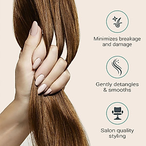 Boar Bristle Hair Brush - Smoothing Hair Brush for Men, Women & Kids, Soft Bristle Hair Brush, Bamboo and 100% Boar Bristles, Soft Brush for Hair, Gentle on Scalp