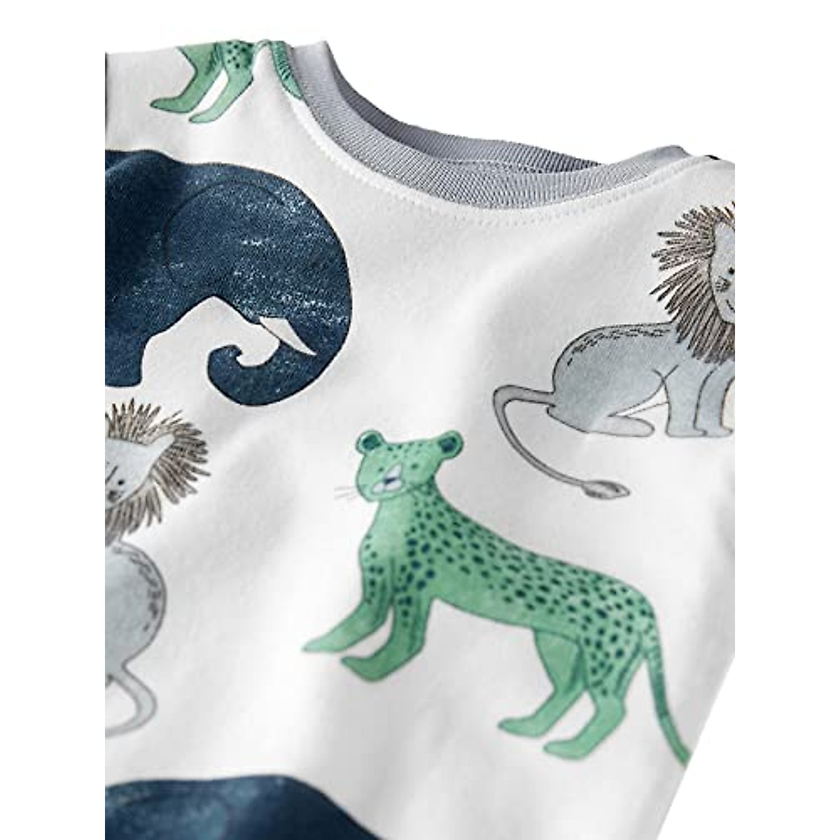 Little Planet Baby and Toddler 2-Piece Pajamas Made with Organic Cotton, Safari Animals, 24M