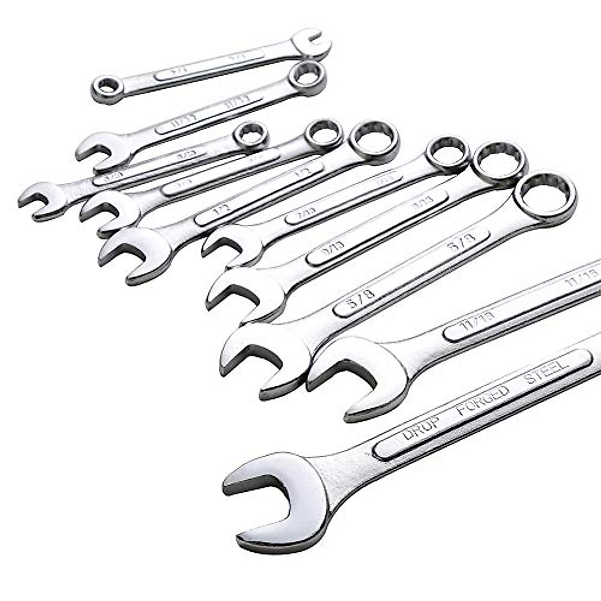 JENLEY Hand Tools Wrenches Standard 12 Point SAE Combination Set 10-Piece