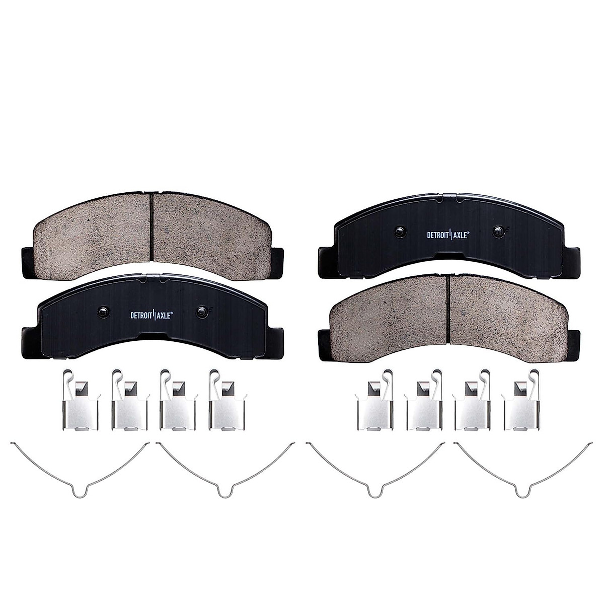 Detroit Axle - Brake Pads for 1999-2004 Ford F-250 F-350 Super Duty 2000-2005 Ford Excursion, 4pc Front & Rear Ceramic Brake Pads Set Replacement