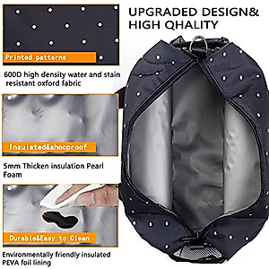 Hanzapor Carry on Garment Bag for Women with Detachable Strap (Polka Dots)