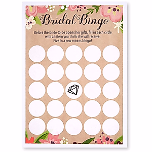 Set of 5 Bridal Shower Games for Engagement Celebrations, Bridal, Bachelorette, Anniversary, Wedding Party, Entertains 50 Guests