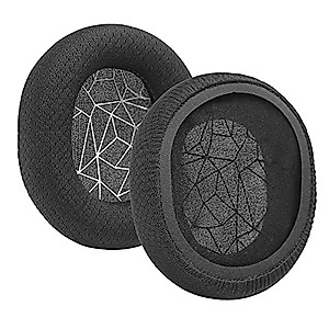 MOLGRIA Ear Pads Cushion for Arctis 7, Replacement Fabric earpads Compatible with Steel Series Arctis 3 5 7P Arctis 9 Arctis 1 Arctis Pro Prime PC PS3 PS4 PS5 Gaming Headset (White Texture Lining)