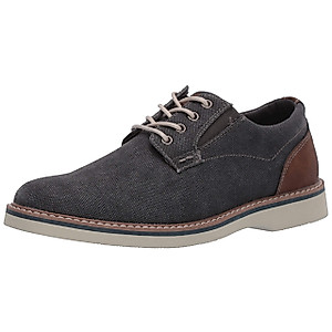 Nunn Bush Men's Barklay Canvas Plain Toe Oxford Lace Up, Gunmetal,11 W US
