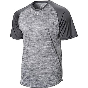 EvoShield Adult E304 Performance Pullover Tech Tee - Charcoal, X-Large