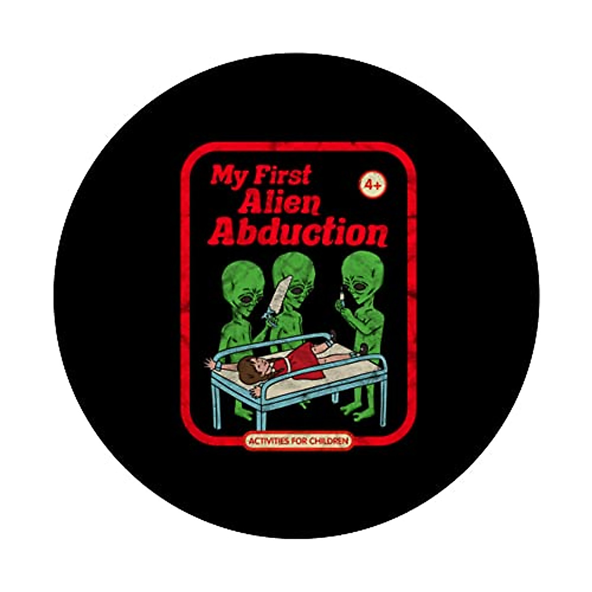 My First Alien Abduction Vintage Childgame Horror Goth Punk PopSockets Swappable PopGrip
