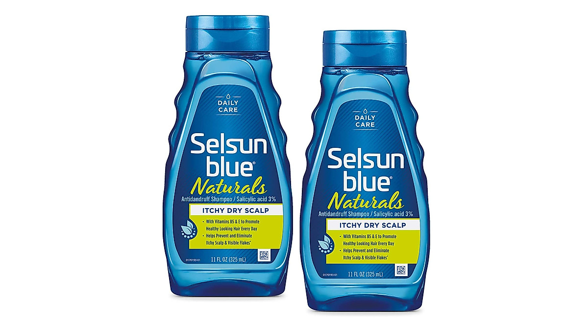 Selsun Blue Shampoo for Dry Scalp & Dandruff – 2 Pack 11oz