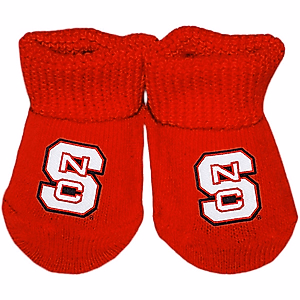 North Carolina State University Newborn Baby Bootie Sock
