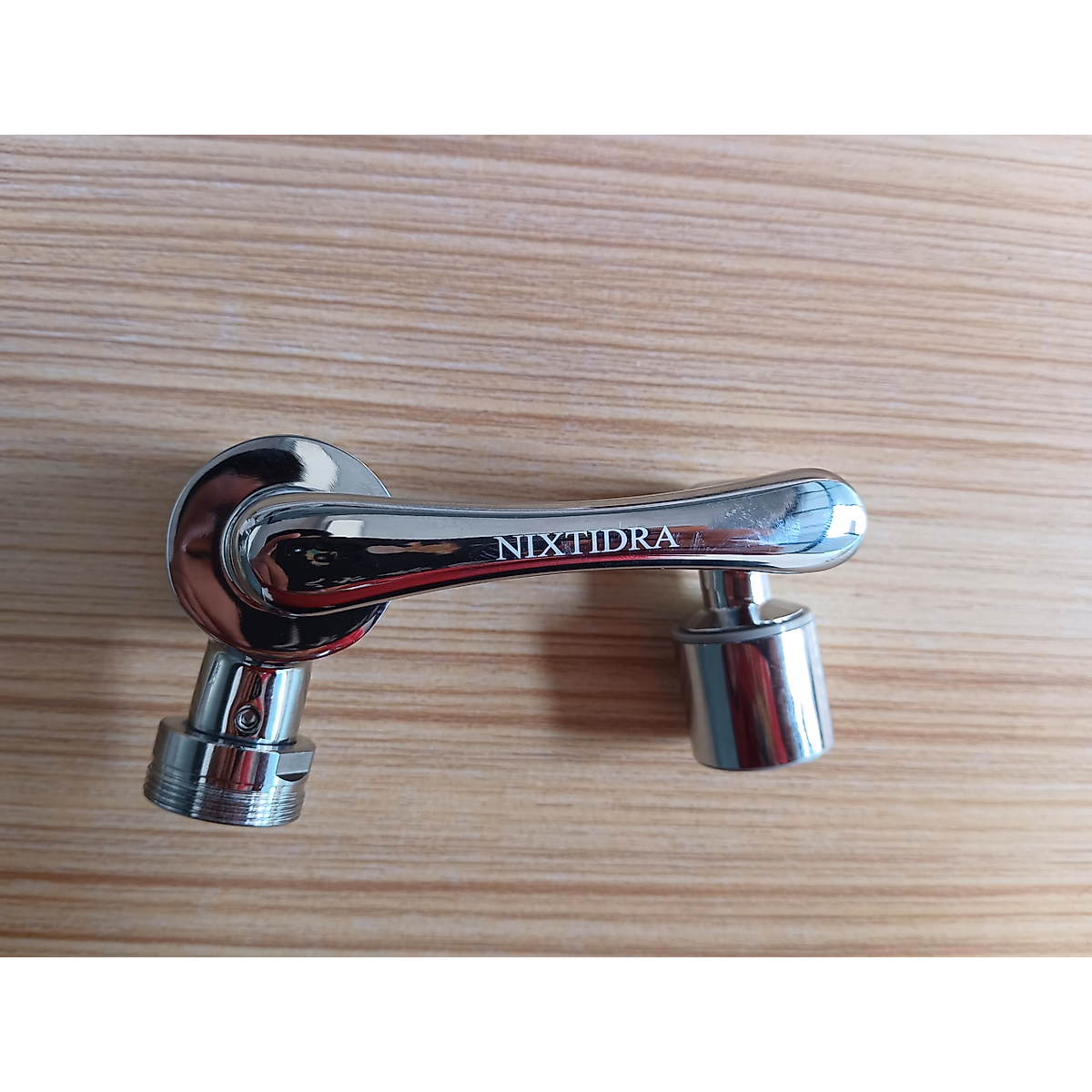 NIXTIDRA 1080° Rotating Faucet Extender with PP Cotton Filters, 2 Modes Swivel Robotic Arm Sink Aerator for Kitchen/Bathroom, 20mm/22mm Female and 24mm Male Thread Connection, Silver