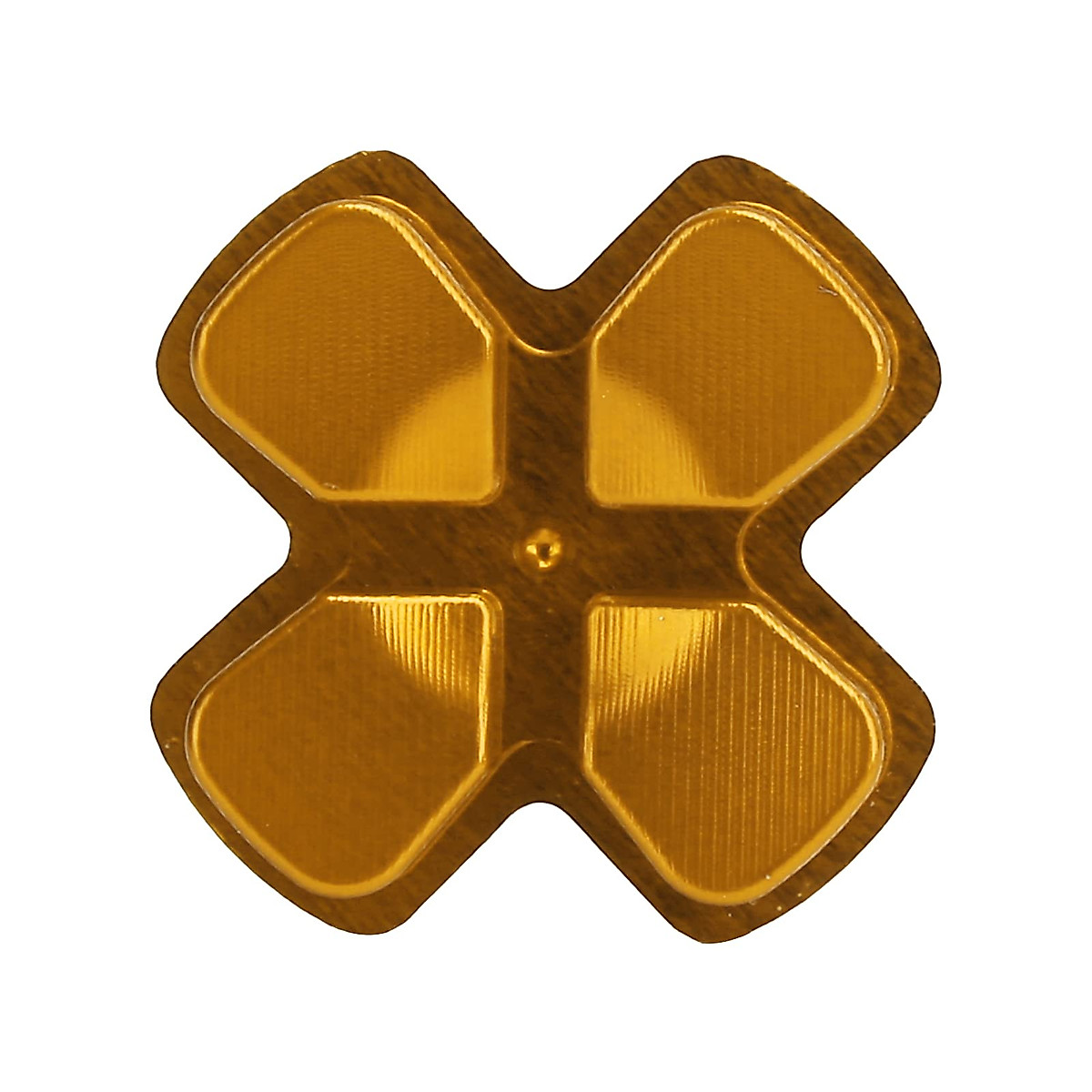 Metal Aluminium Alloy Buttons Set for PS4 Controller, ABXY Bullet Buttons + Thumbsticks Analog Thumb Grip + Chrome D pad for PS4, Joystick Replacement for PS4 Gamepad (Golden)