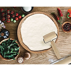 Mrs. Anderson’s Baking Double Dough Roller, Wood, 7-Inches x 4.5-Inches