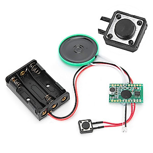 Heayzoki Voice Module,Audio Module DIY Greeting Card Chip Recordable Voice Sound 4min Record Audio Card with Light Sensor Function