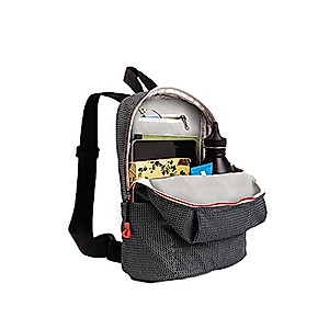 Sherpani Adaline, Nylon Mesh Backpack Purse, Small Backpack, Travel Bag, Fashion Bags for Women Fits 13 Inch Laptop (Graphite)