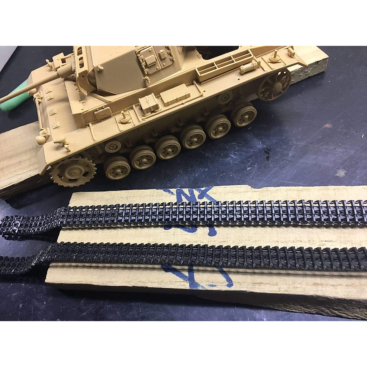 Warp United 1/35 Metal Track Type A Links: German Panzer III IV Tank Nashorn Hummel Mid Production Model Kit