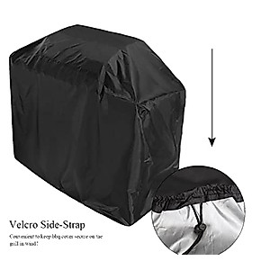 AMSAMOTION BBQ Covers Waterproof Heavy Duty Large Grill Cover, 3-4 Burner Gas BBQ Covers, Windproof, Rip-Proof, Outdoor Large Barbecue Cover for Weber, Brinkmann, Char-Broil