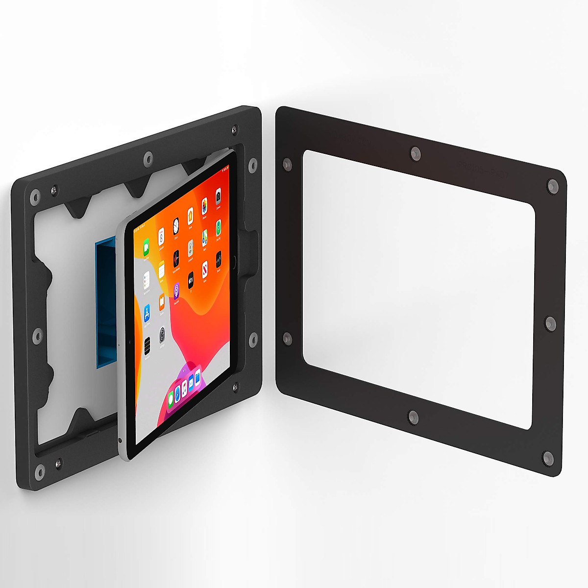 VidaMount Black On-Wall Tablet Mount Compatible with iPad 10.2" (7th, 8th & 9th Gen)
