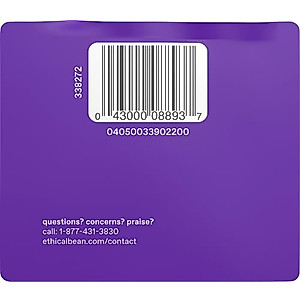 Ethical Bean Fairtrade Organic Coffee, Lush Medium Dark Roast, Whole Bean Coffee (12 Oz Bag), Lush Medium Dark Roast, 0.75 Lb