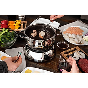 Trudeau Alto 3-in-1 Electric Fondue Set, 81 Ounce, Silver