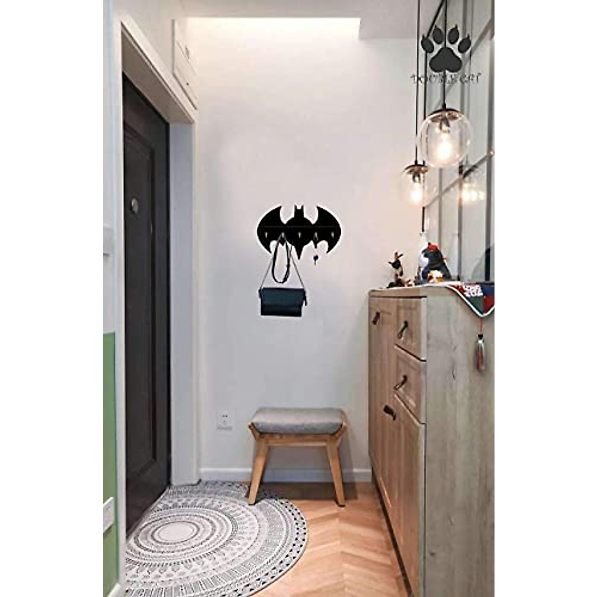 Bugbat Hook for Coat Towel Key Holder Great Birthday Gife DIY Mould Special Personalized Batman Design