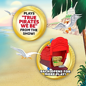 Disney Junior Mickey Mouse Funhouse Treasure Adventure Pirate Ship with Bonus Figures, 18-Piece Toy Figures and Playset, Kids Toys for Ages 3 Up, Amazon Exclusive by Just Play